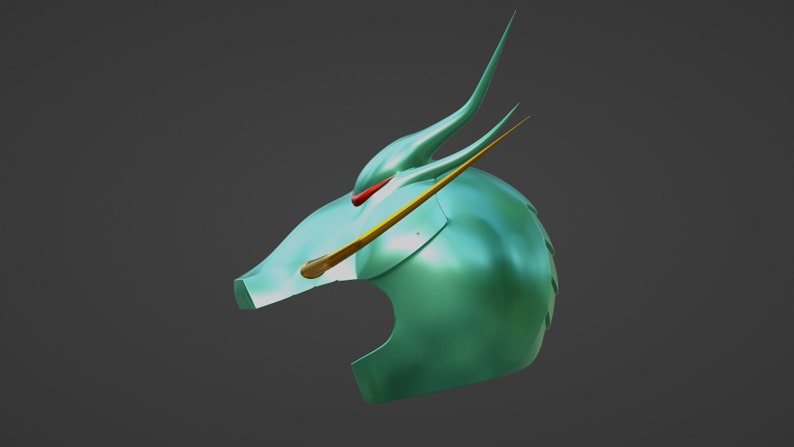 Dragon Shiryu Saint Seiya Helmet - STL 3D Print File - Etsy