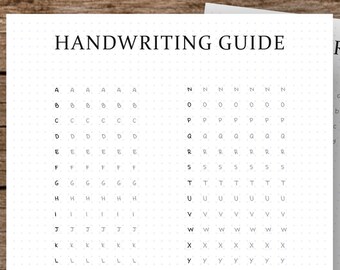 Handwriting practice | Etsy