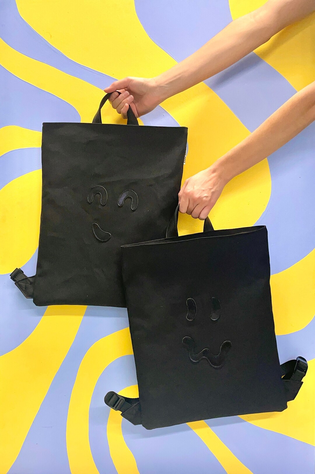 Flat Backpack-emotions - Etsy