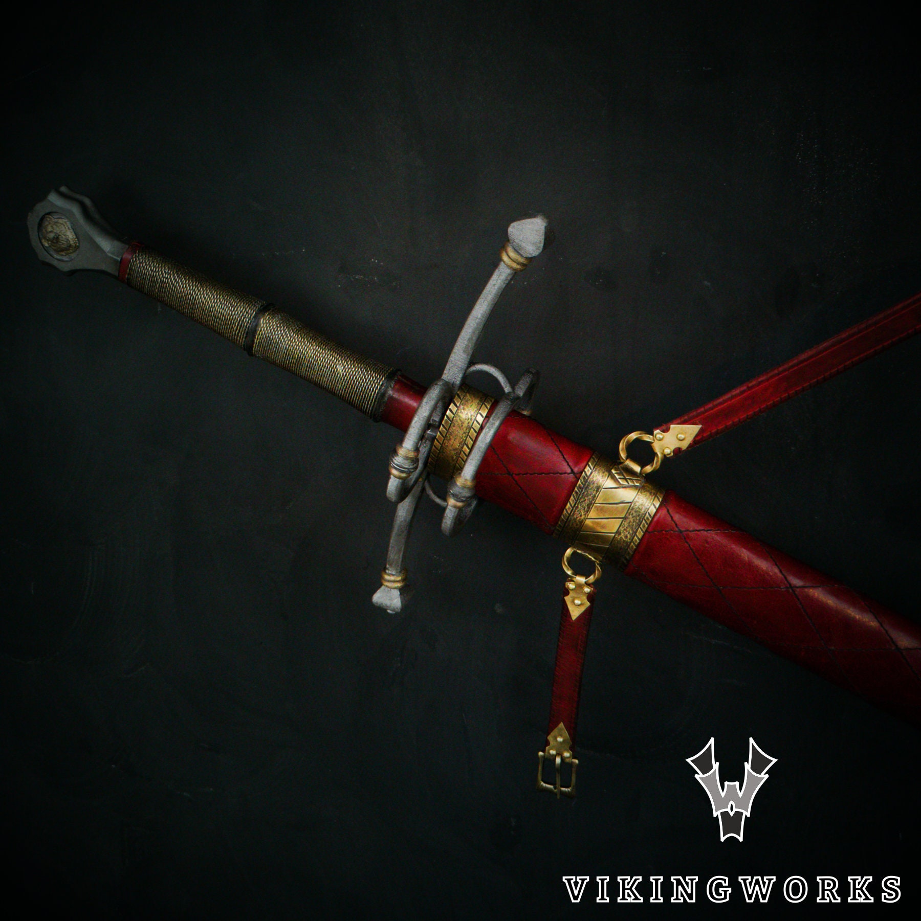 Vikingworks Custom Larp/cosplay Sword and Scabbard Grandmaster Ursine ...