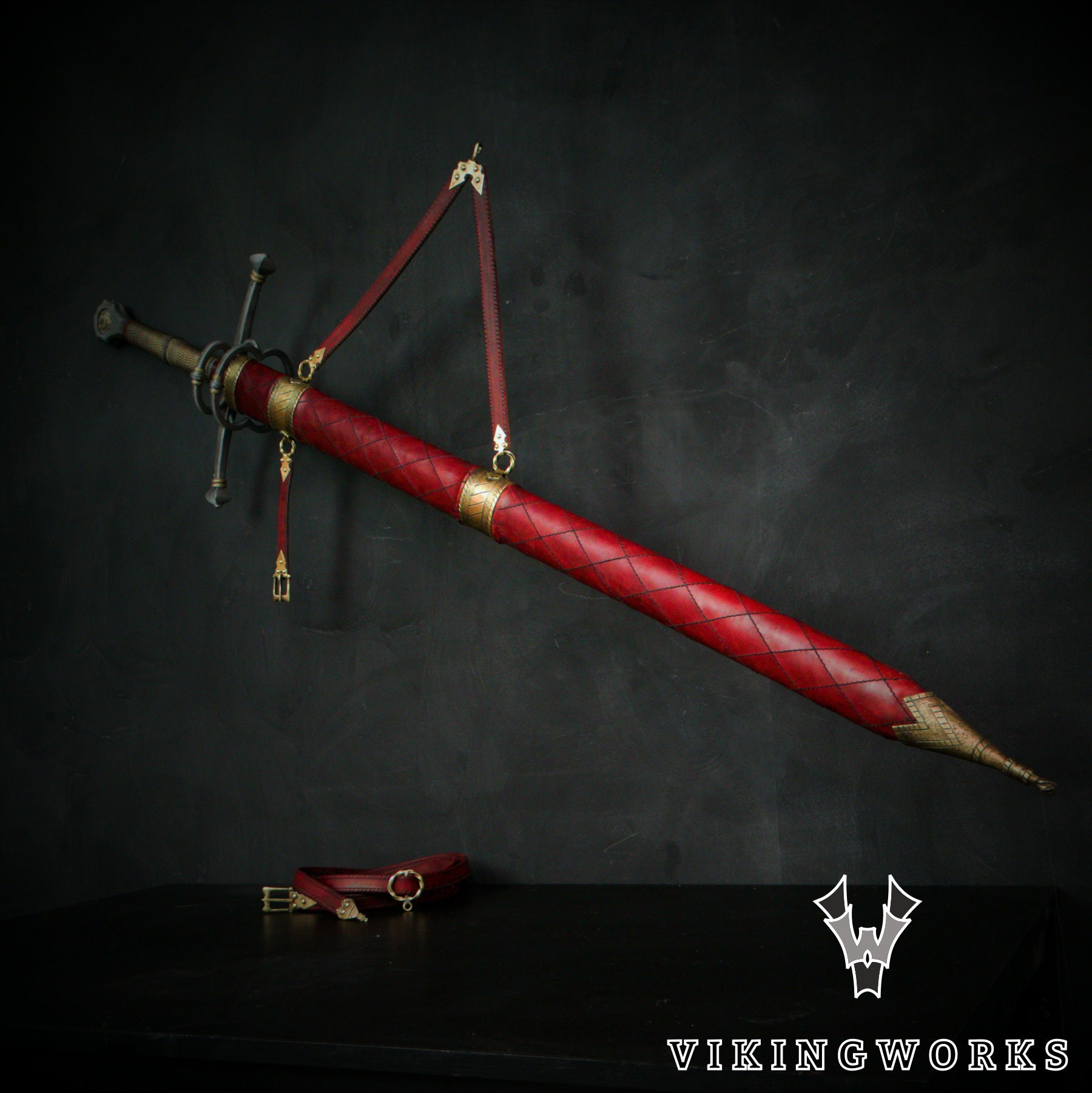 Vikingworks Custom Larp/cosplay Sword and Scabbard Grandmaster Ursine ...