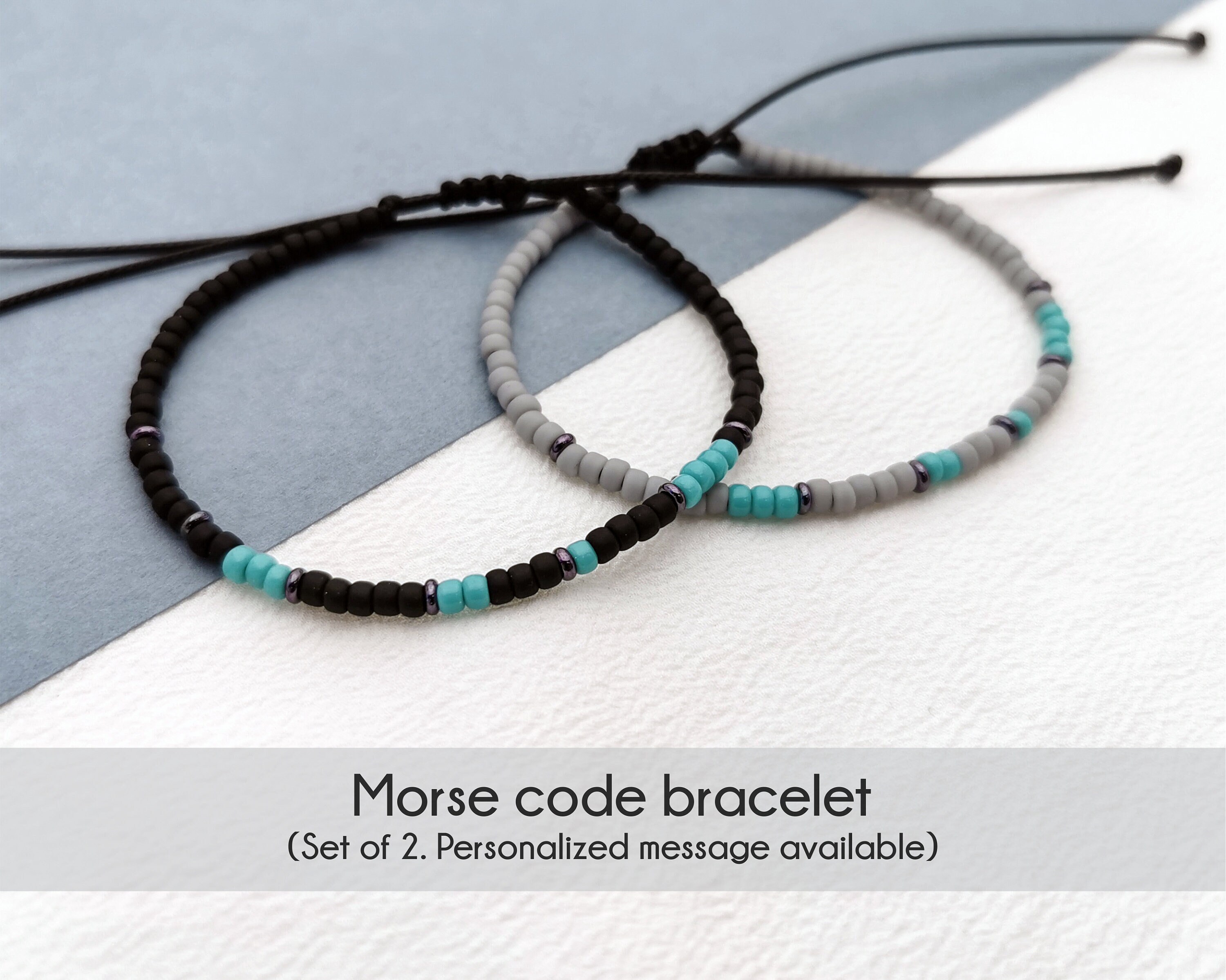 Personalized Couples Bracelet Set Matching Custom Name or - Etsy