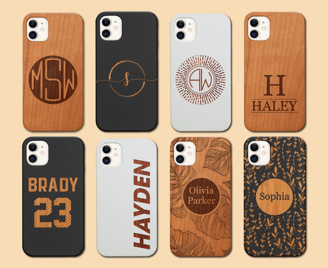 Custom Quote Engraved Wood Phone Case Iphone15/14 /13/12/11 - Etsy