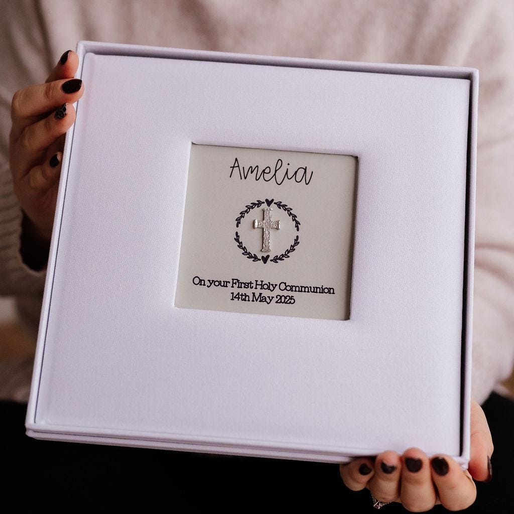 Personalised 'first Holy Communion' Photo Album Holds 100 6x4 Inch ...