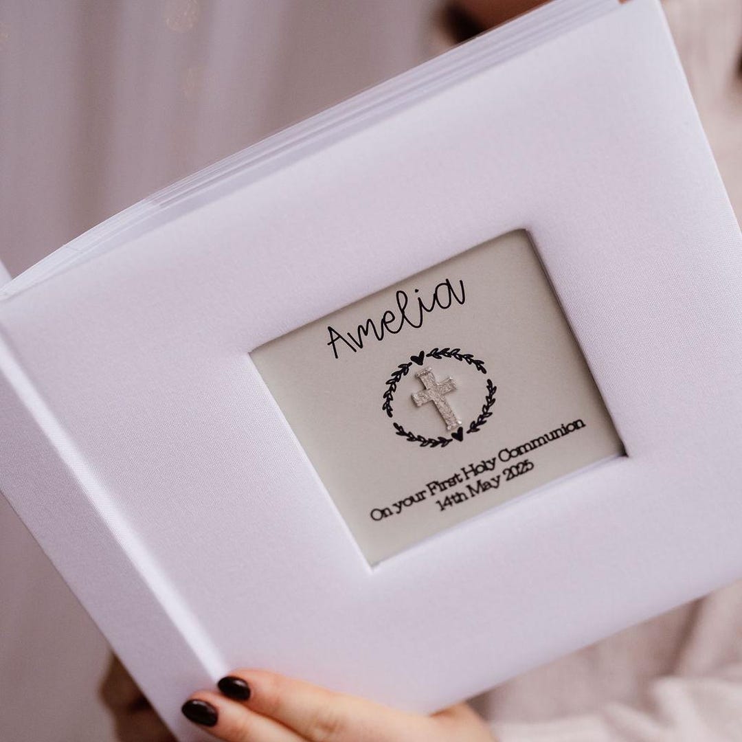 Personalised 'first Holy Communion' Photo Album Holds 100 6x4 Inch ...
