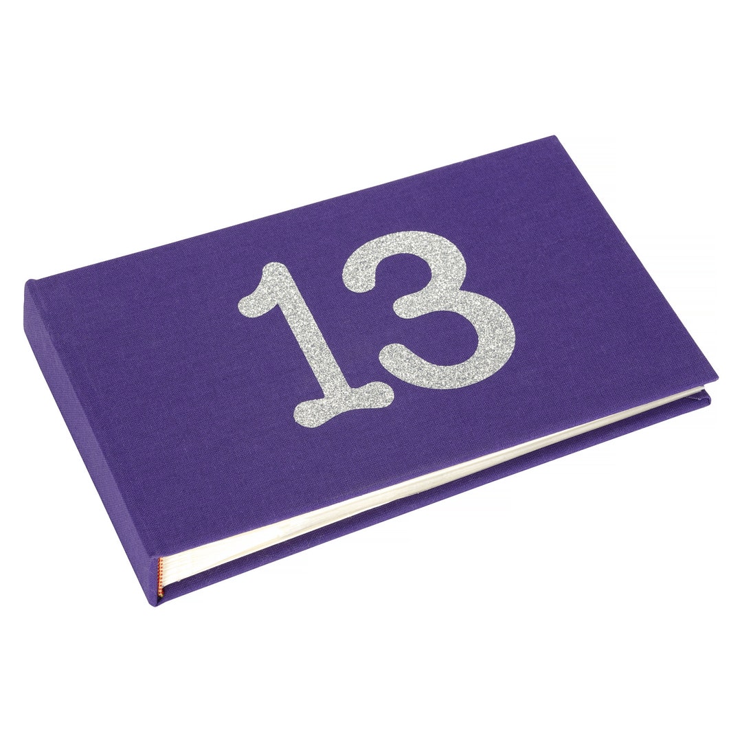 13 Purple Photo Album - Silver Glitter Design! - Etsy