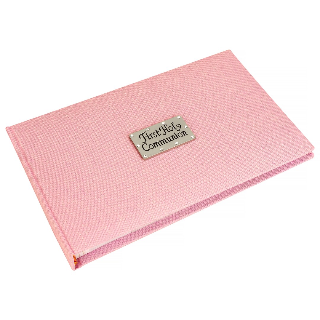 First Holy Communion Photo Album - Pink - Etsy