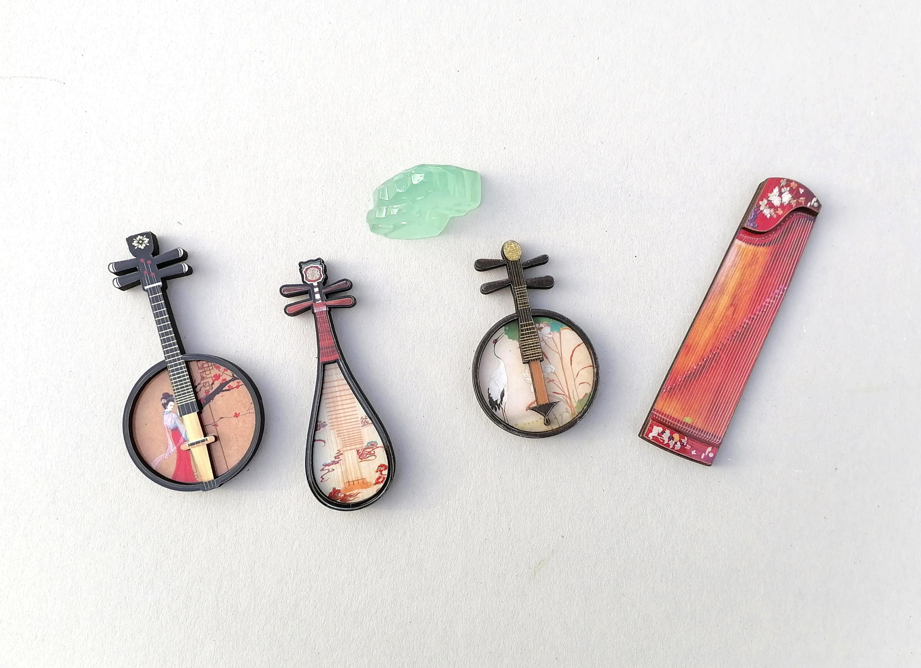 Chinese Musical Instruments Magnets/wooden Refrigerator Magnets/china ...