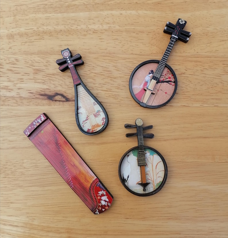 Chinese Musical Instruments Magnets/wooden Refrigerator Magnets/china ...