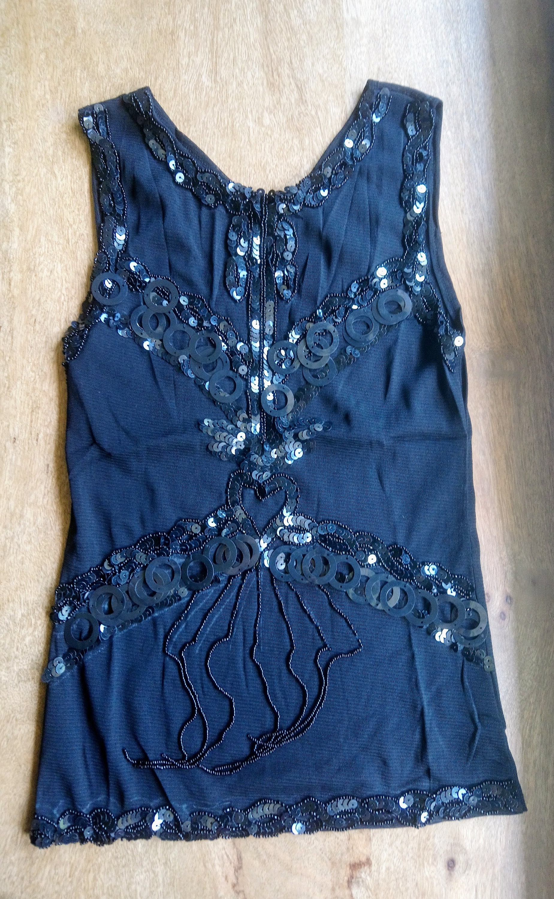 Handmade Beaded Tank Blouse / Beaded Tank Top / Sequined Tank Blouse ...