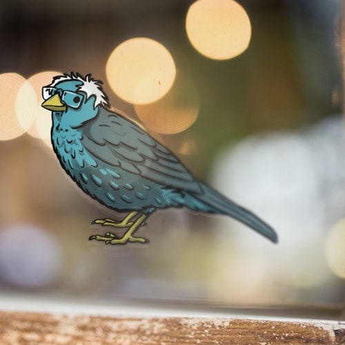 Birdie Sanders Sticker / Vinyl / Laptop Sticker / Small Bumper - Etsy