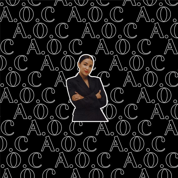2 AOC Magnets / Alexandria Ocasio-cortez / Refrigerator Magnet | Etsy