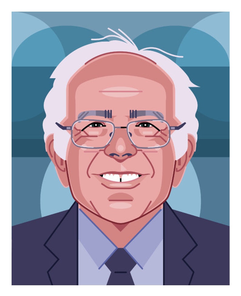 Bernie Sanders Sticker / Vinyl Laptop Sticker / Small Bumper - Etsy
