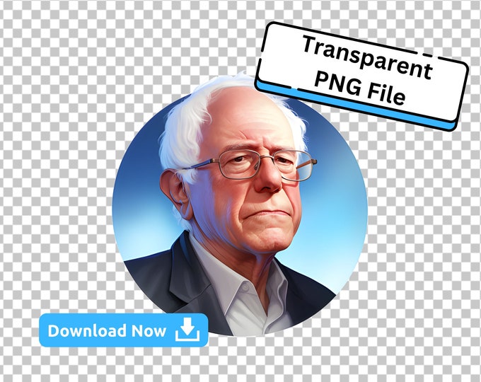Bernie Sanders PNG Clipart Instant Digital Download 300dpi Transparent ...