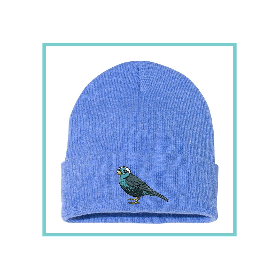Birdie Sanders Beanie, Bernie Sanders Hat, Embroidered Bird Hat, Feel ...