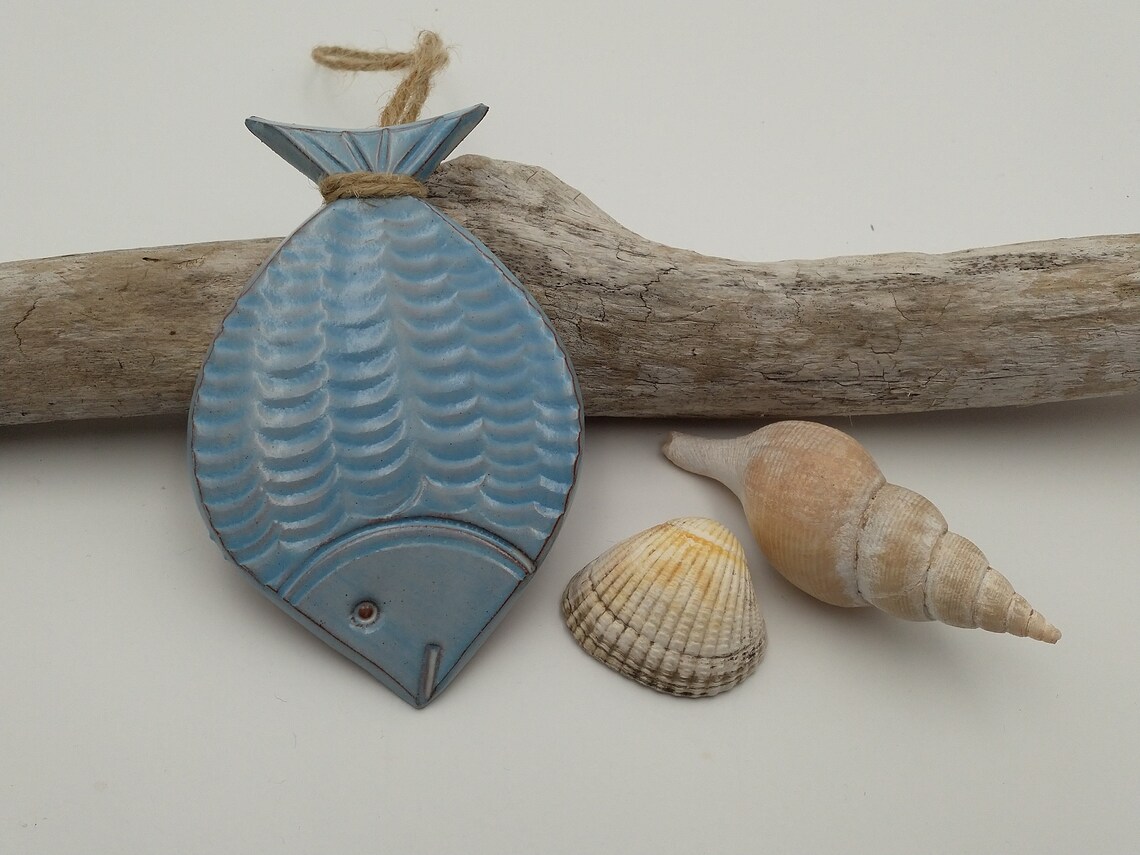 Ceramic Hanging Fish Choose From Three Colours. Exclusive to | Etsy