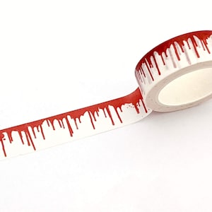 Bloody Drip Washi Tape Blood Washitape - Etsy
