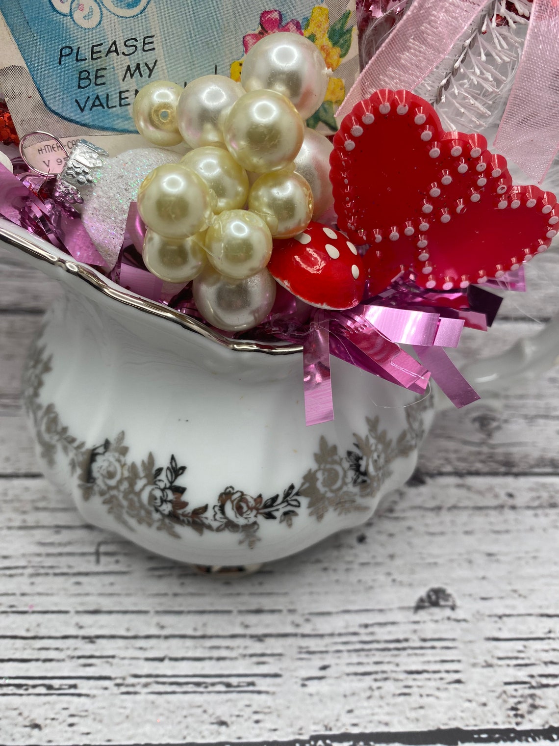 German Vintage Creamer Valentine Accent - Etsy