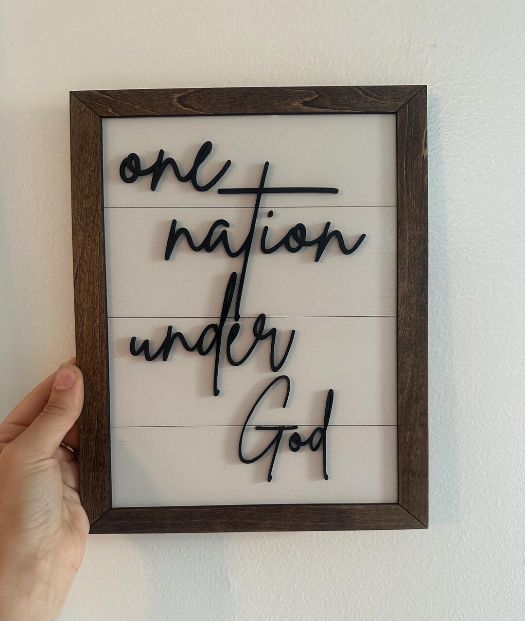 One Nation Under God Sign - Etsy