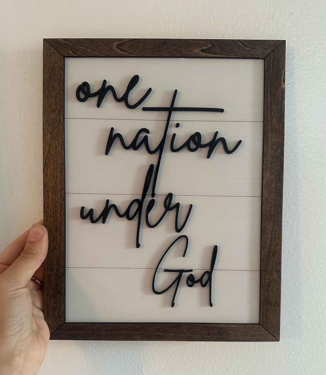 One Nation Under God Sign - Etsy