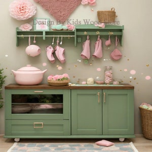 Pinnacle of Luxury: Custom-designed Wooden Play Kitchens - Etsy