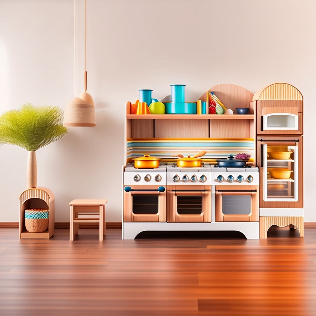 Luxury Wooden Play Kitchen: Custom Designed Heirloom Toy - Etsy UK