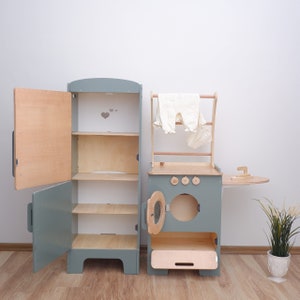 The Biggest Play Kitchen for 10 Year Olds Handmade Customizable Wooden ...