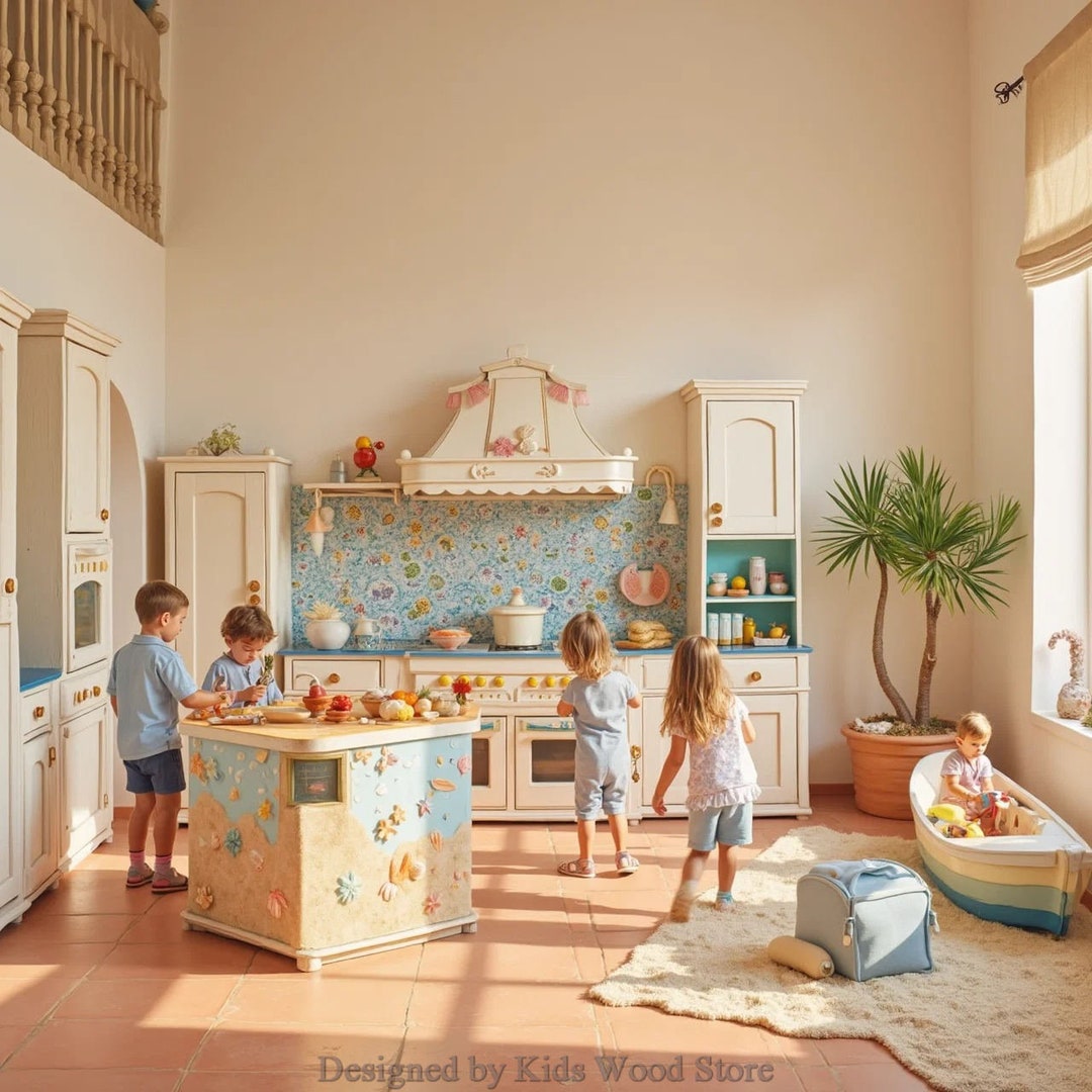 Mediterranean-inspired Children's Kitchens for High-end Mansions and ...
