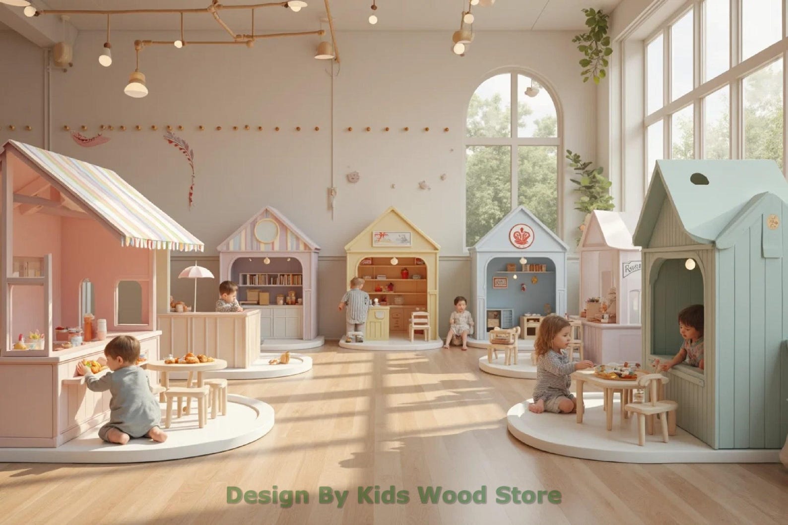 Kids Indoor Playhouse: Customizable Pretend Play Town - Etsy