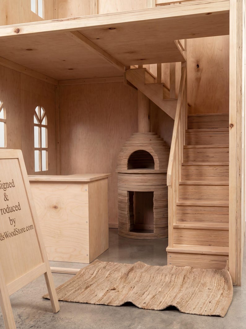 Two-story Wooden Playhouse – Grand Café Concept, 11 Ft Tall - Etsy