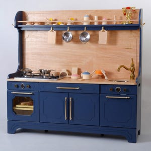 Luxury Wooden Play Kitchen: Custom Designed Heirloom Toy - Etsy