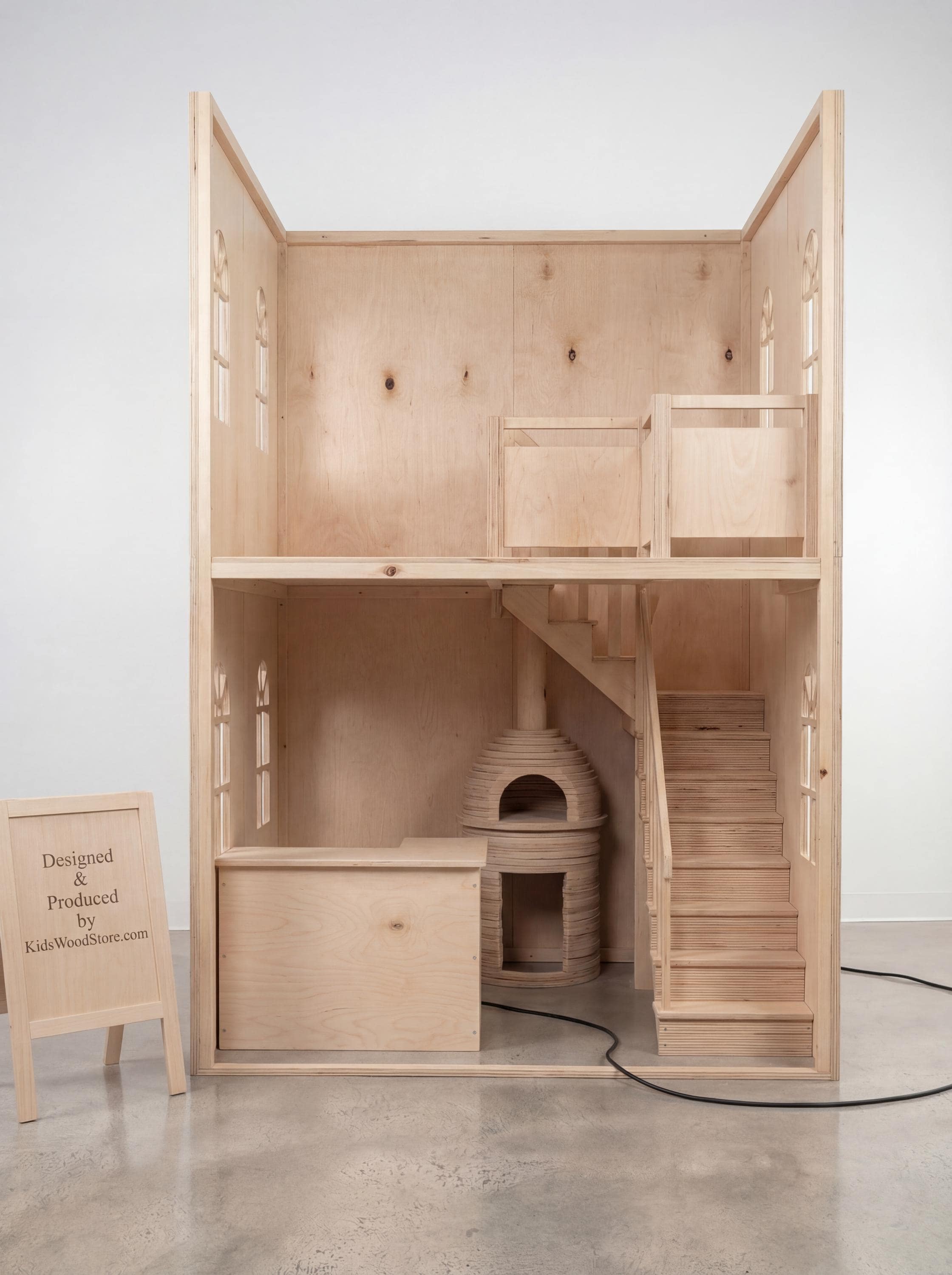Two-story Wooden Playhouse – Grand Café Concept, 11 Ft Tall - Etsy