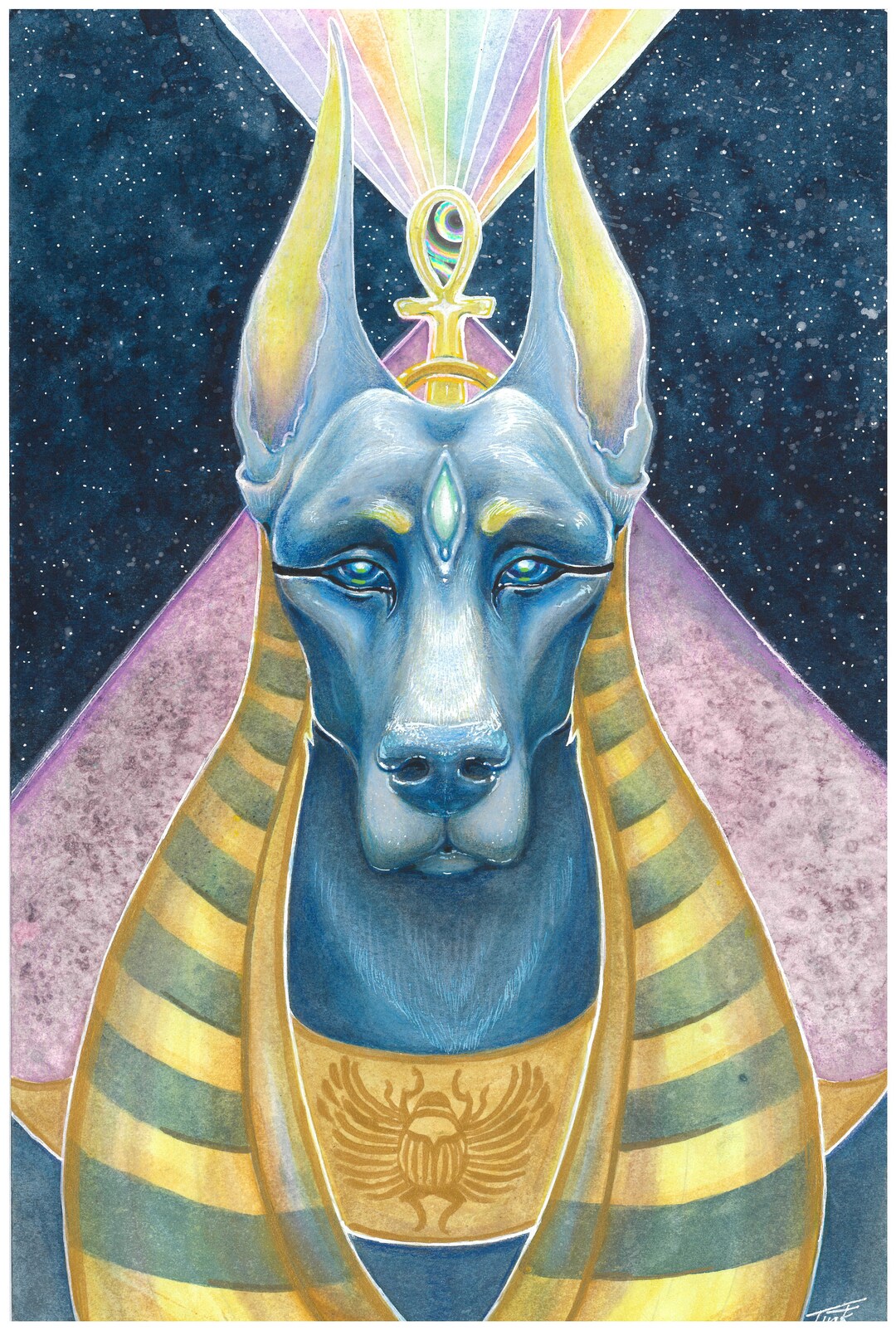 Anubis Print - Etsy