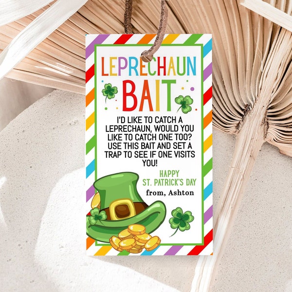 Leprechaun Bait Tag - Etsy