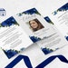 Royal Blue Funeral Program Template, Royal Blue Floral Funeral Program ...