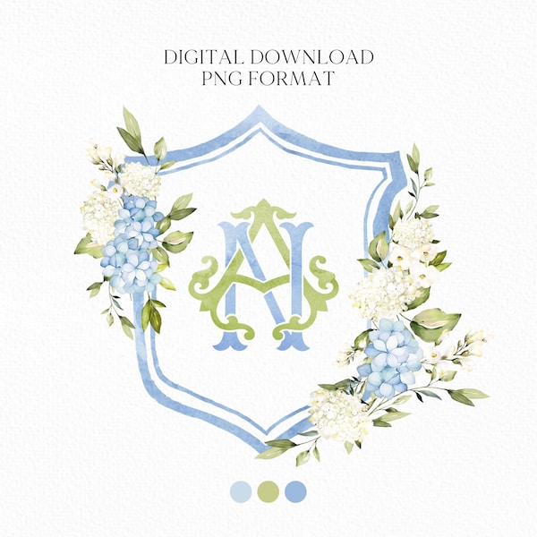 Monogram Crest - Etsy