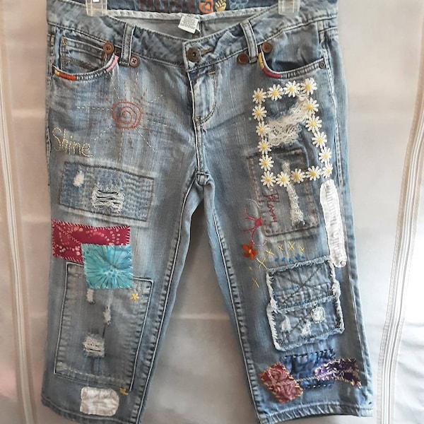 Embellished Jeans - Etsy