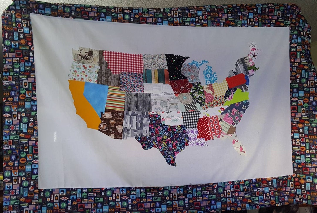 Custom USA Map Quilt - Etsy