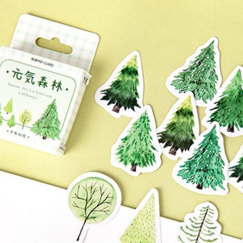 Forest Winter Stickers Set 46pcs Peel off Stickers - Etsy UK
