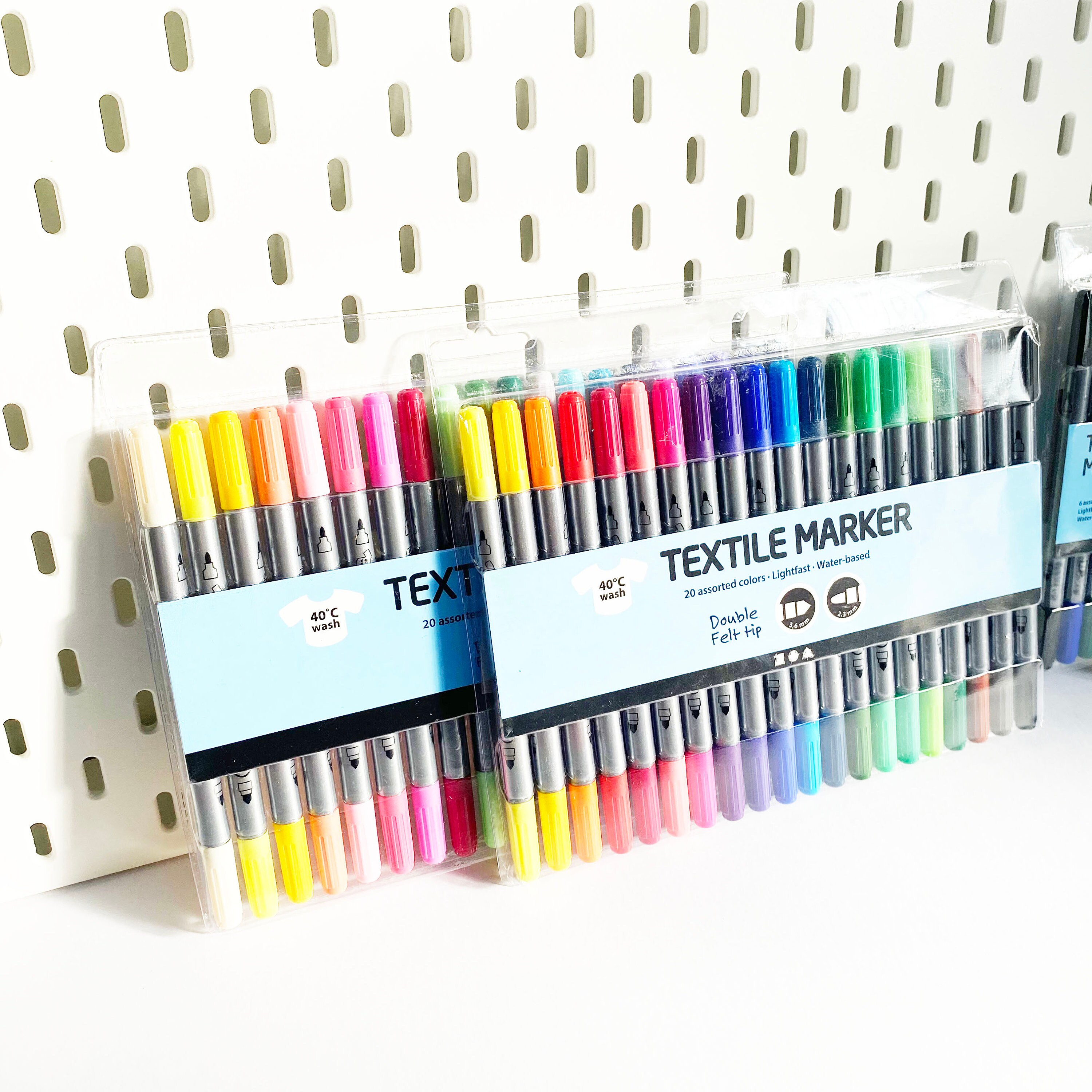 Fabric Pens Textile Markers Bold Vibrant Duel Ended Pen - Etsy UK