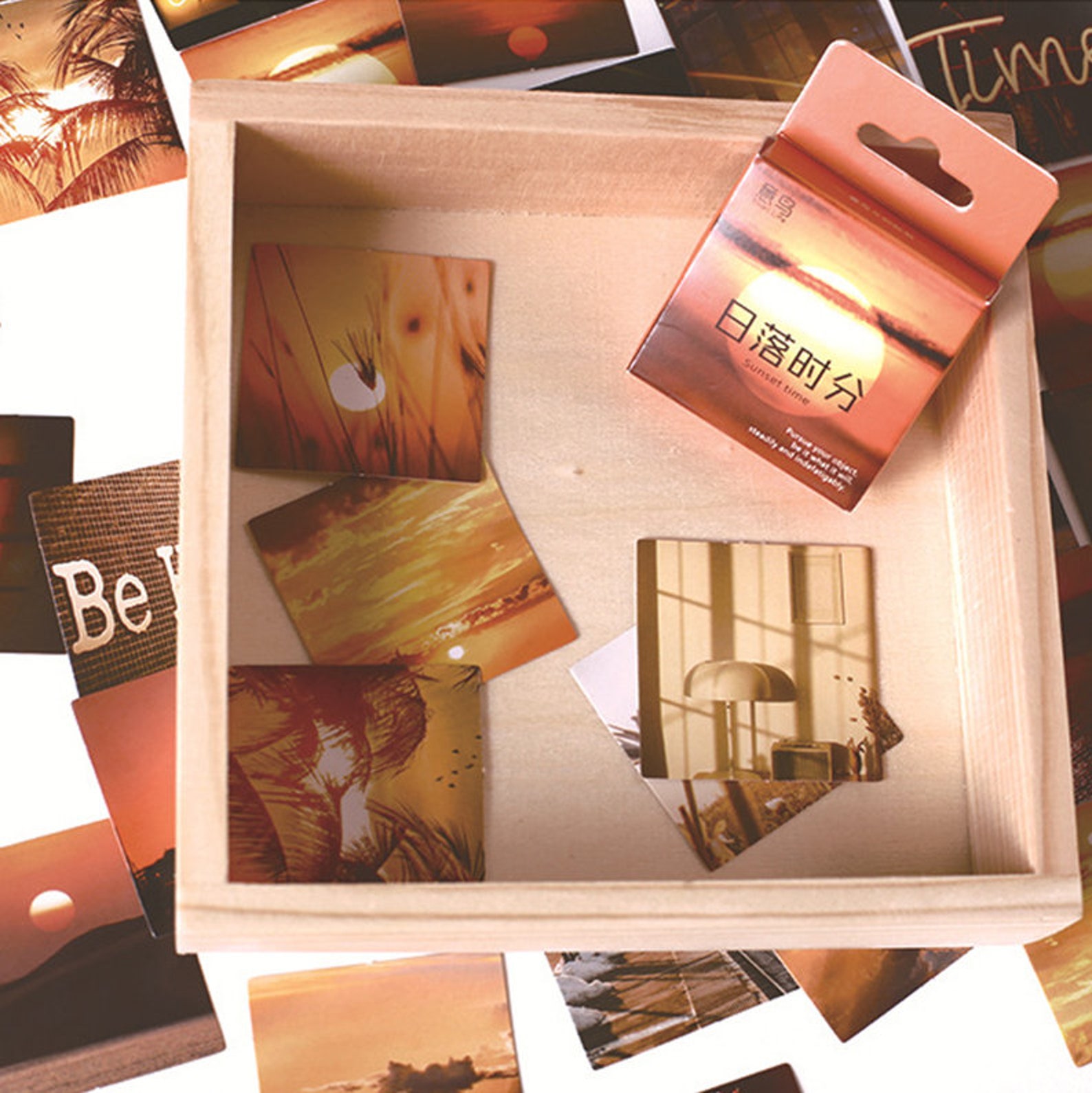 Summer Sunset Stickers Photo Collage Mini Box Journalling - Etsy
