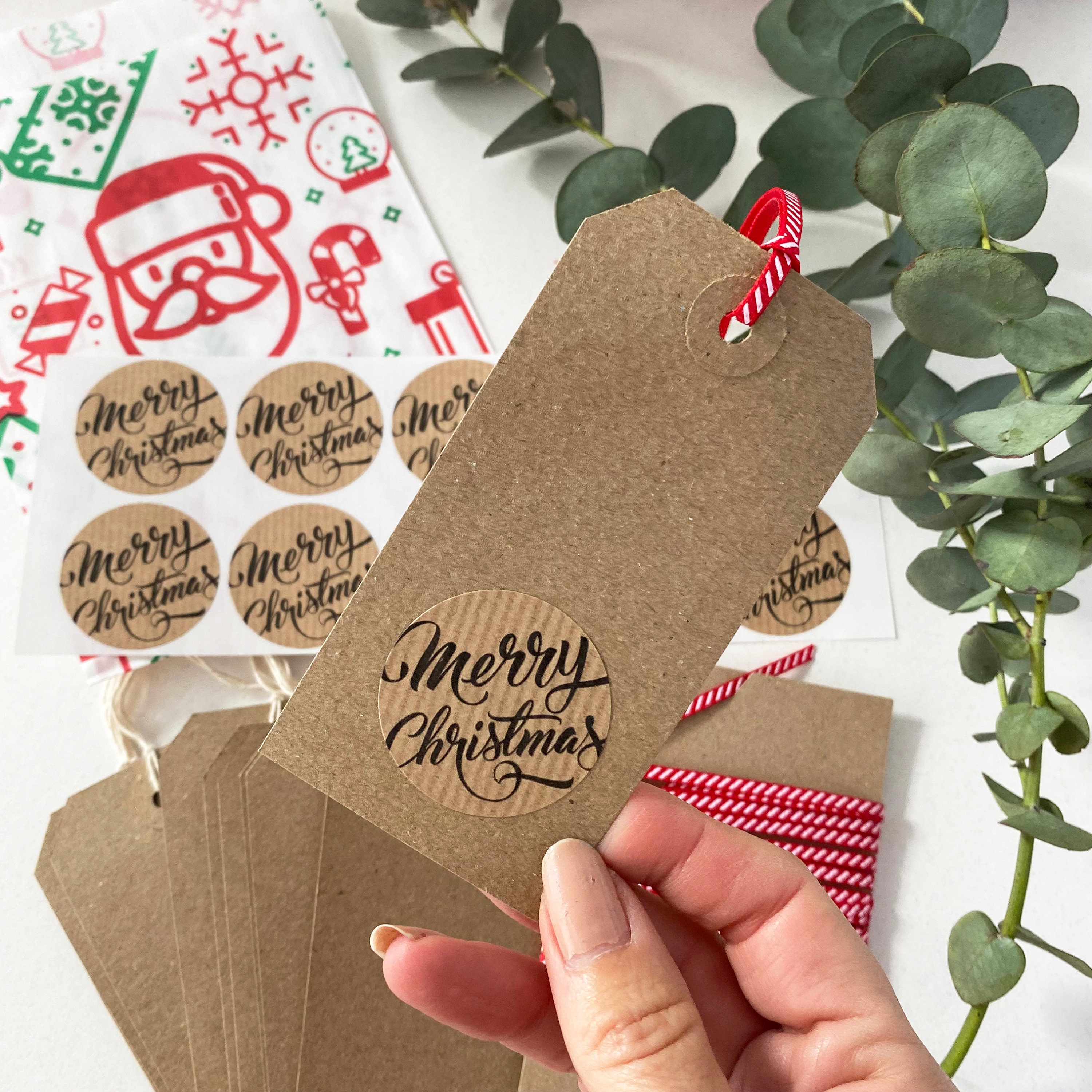 Brown Kraft Card Gift Tags 20 Vintage-inspired 54mm X 108mm - Etsy UK