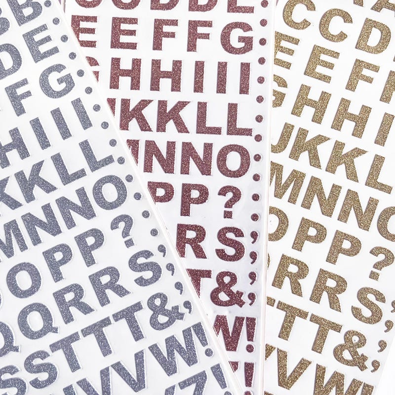 Alphabet Letter Stickers - Etsy