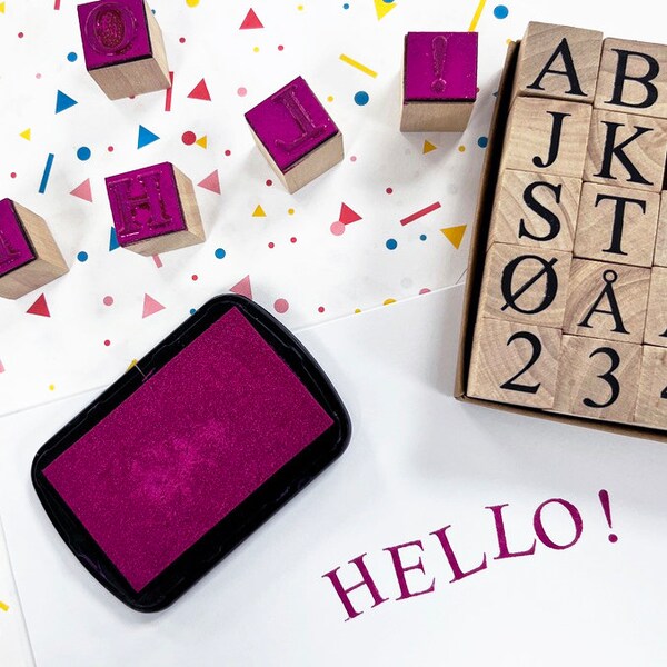 Large Rubber Alphabet Stamp - Etsy