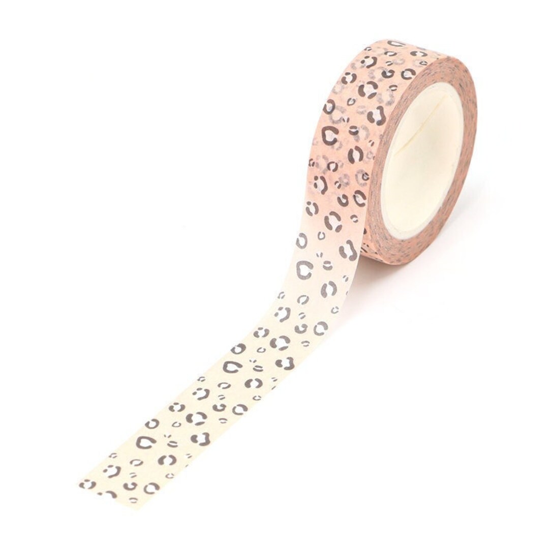 Pink Leopard Print Paper Washi Tape 1.5cm X 10m Cute Stationery ...