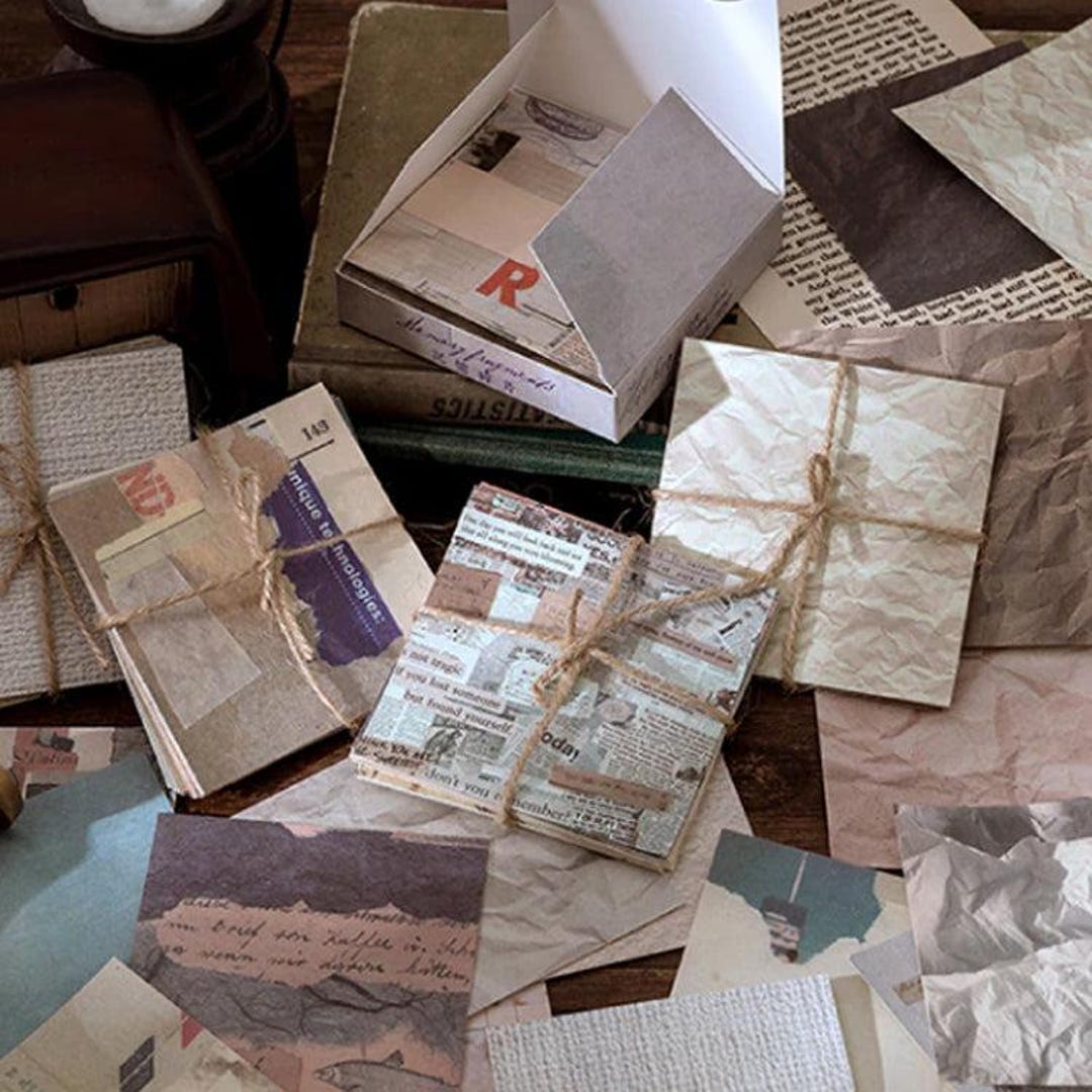 Set of 100 Mini Journalling Scrapbook Vintage Papers - Choose Design - Etsy
