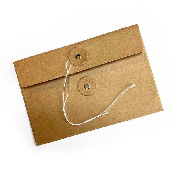 String Tie Envelopes - Etsy