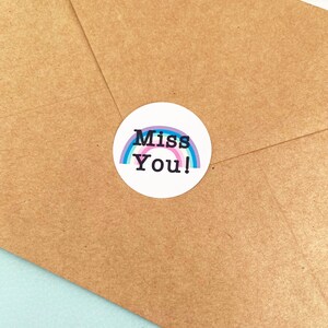 35 Miss You Rainbow Type Peel-off Stickers White Gloss | Etsy