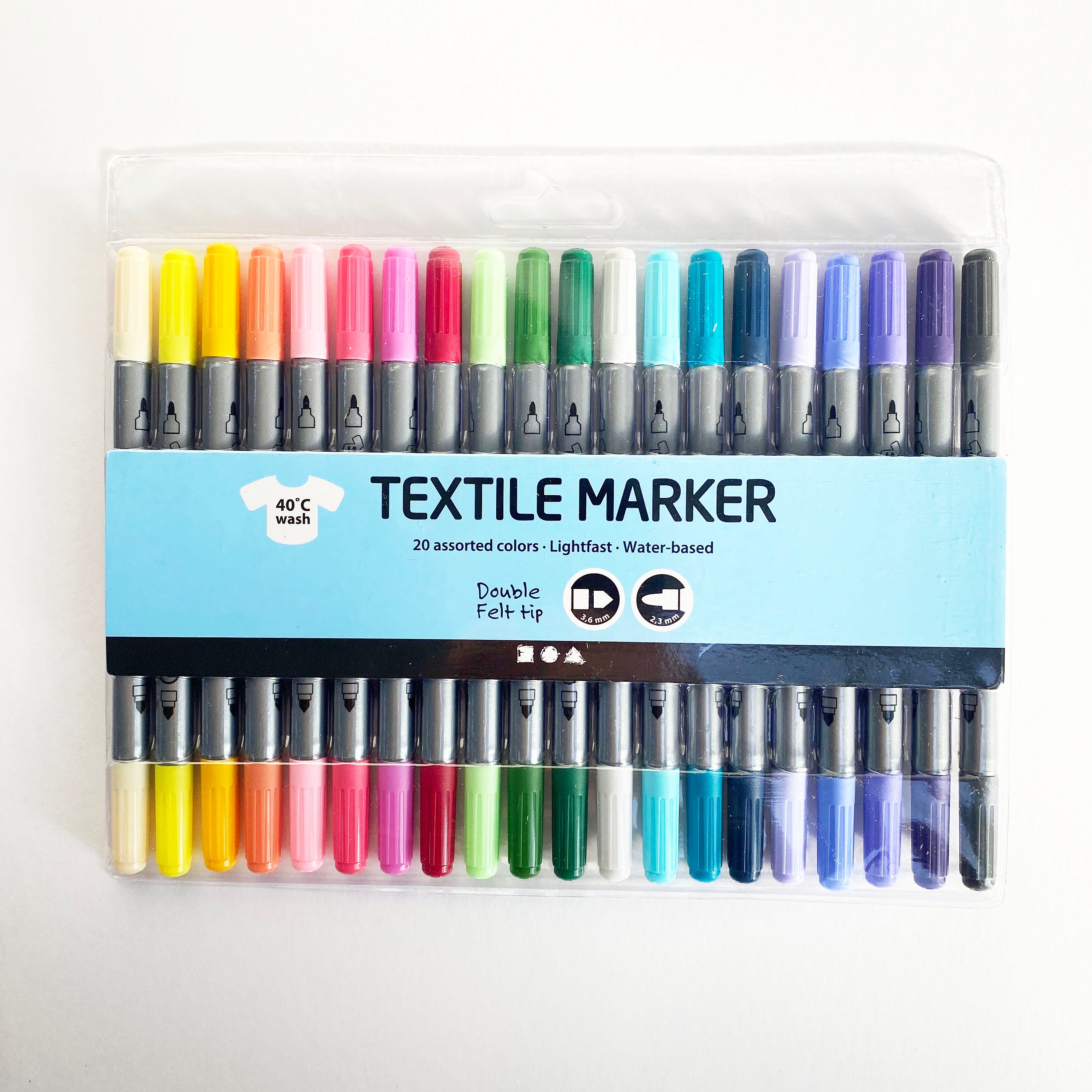 Fabric Pens Textile Markers Bold Vibrant Duel Ended Pen - Etsy UK