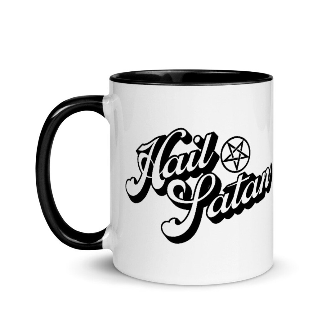 Hail Satan Ceramic and Satanic Coffee Mug - Etsy